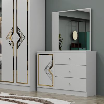 China Hoogwaardig houten frame Modern King Size Dubbel Bed Home Suite Queen Full Luxury Turkse Houten Slaapkamer Meubels Set Te koop
