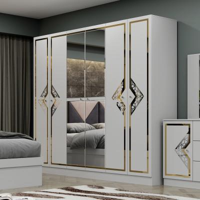 China Hoogwaardig houten frame Modern King Size Dubbel Bed Home Suite Queen Full Luxury Turkse Houten Slaapkamer Meubels Set Te koop