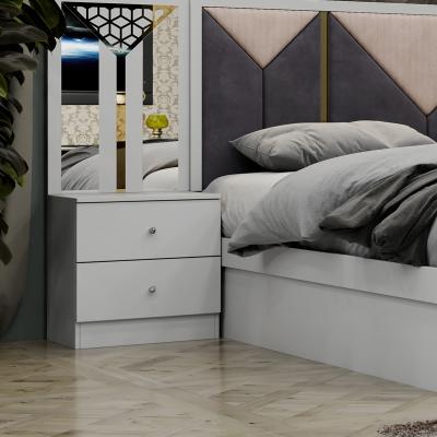 China Hoogwaardig houten frame Modern King Size Dubbel Bed Home Suite Queen Full Luxury Turkse Houten Slaapkamer Meubels Set Te koop
