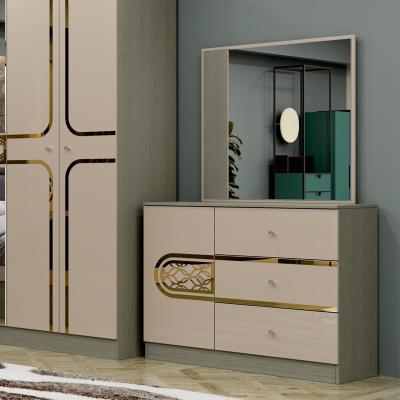 China Cheap Wholesale Turkish Style Wooden King Size Bed Hotel Double Wood Frame Home Modern Luxury Full Bedroom Furniture Set for sale
