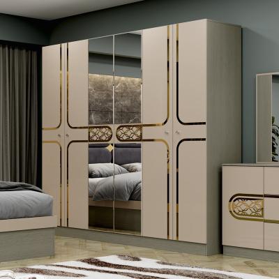 China Cheap Wholesale Turkish Style Wooden King Size Bed Hotel Double Wood Frame Home Modern Luxury Full Bedroom Furniture Set for sale