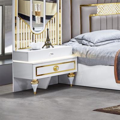 China Groothandel Hoogwaardige moderne houten frame dubbelbed Home Master Room King Size Luxe Turkse slaapkamermeubilair set Te koop