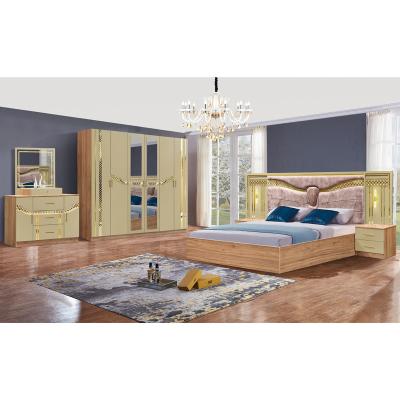 China 2025 Full King Size Houten Turkse slaapkamermeubilair Set Houten frame Home Dubbelbed Goedkoop Luxe slaapkamer sets Meubelen Te koop