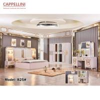 中国 MDFの木製のガラス商業寝室の家具の倍の寝室セット1800*2000mm 販売のため