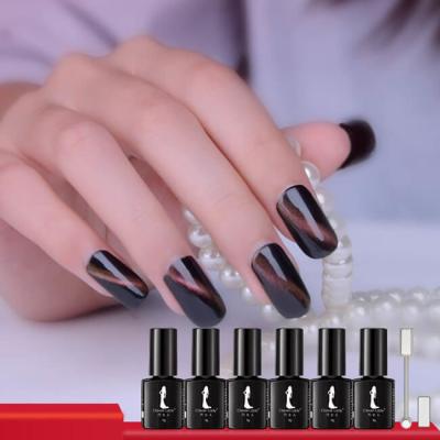 China o preto 0.27oz possuiu o verniz para as unhas não tóxico, verniz para as unhas do gel embebe fora de UV conduzido à venda