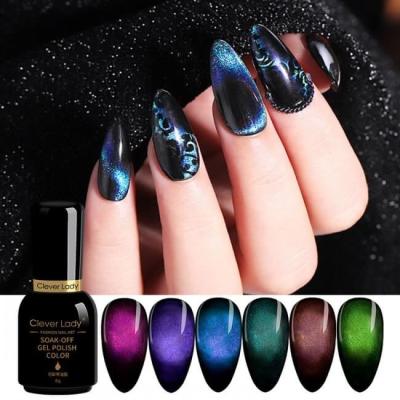 Cina Smalto non tossico del salone di bellezza, 6 smalto del gel di colori 9D Cateye in vendita