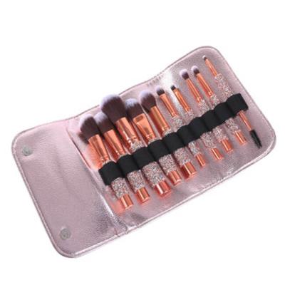 Cina Set di pennelli dell'occhio e del fronte di Rose Golden Shining 10pcs in vendita