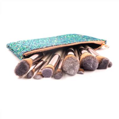 Cina Insieme amichevole di Eco Champagne Handle Synthetic Makeup Brushes in vendita
