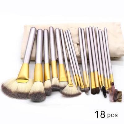 China 18pcs synthetische Make-upborstels Geplaatste, Oogschaduw en Borstelreeks Te koop