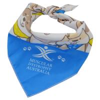 Quality Promotional Polyester Full Colour Printed Triangle Pet Dog Bandana Custom Made for sale