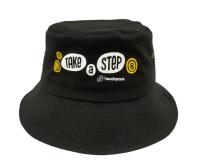 Quality Custom Made Promotional Cotton Material Printed Bucket Hats Headwear for sale
