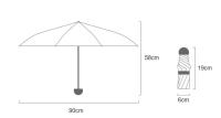 China 90cm Mini Five Folding Capsule Umbrella Sublimation Printed Custom Made for sale