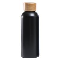Quality Insulated 500ml Bamboo Lid Stainless Steel Metal Water Bottle Keeping Drink Hot for sale