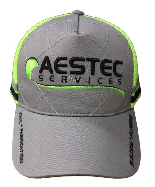 Quality Pre Curved Cotton Mesh Custom Trucker Hat With Embroidery for sale