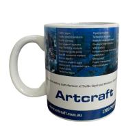 Quality Promotional 350ml 12oz Ceramic Coffee Mugs Full Color Wrap Printed Custom Made for sale
