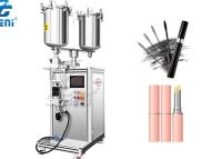China Semi Auto Mascara Filling Machine 20L Stainless Steel Tanks PLC Control for sale