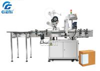 China Automatic Three Sides Box Corner Labeling Machine High Precision ±1.0mm 400pcs/min for sale