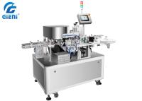 China PLC Mascara Bottom Labeling Machine for sale