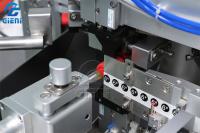 China PLC Mascara Bottom Labeling Machine for sale
