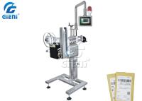 China 220V 0.65KW Automatic Box Labeling Machine Real Time Barcode Printing 10-60pcs/min for sale
