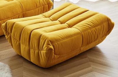 China Carpenterworm Yellow Corduroy Compressed Sofa Bed Lightweight Customized for sale