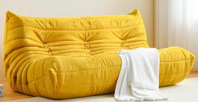 China Comfy Compressed Lazy Bag Lounger Chair 2 Seater Loveseat ODM for sale