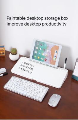 China Lightweight Desktop Glass Desktop Whiteboard Organizer For Home Office for sale