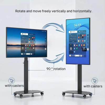 China Movable Mobile Live Streaming Screen 43 Inch Interactive Touch Screen Monitor for sale