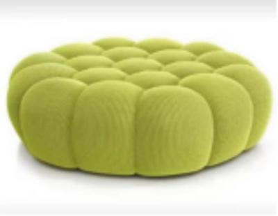 China Circular Round Upholstered Compressed Sofa Corduroy Futon Furniture for sale