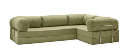 China Comfortable Compressed Corduroy Sofa Bed Velvet Sleeper Sectional for sale