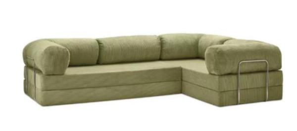Quality Comfortable Compressed Corduroy Sofa Bed Velvet Sleeper Sectional for sale