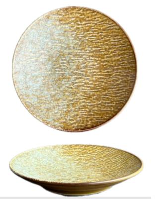 China OEM 10 Inch Stoneware Dinner Plates Ceramic Soup Plate for sale