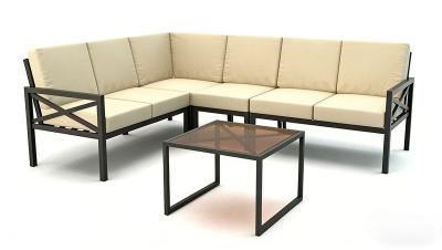 China Electrophoretic Outdoor Sectional Patio Furniture Sofa Rust Resistant for sale