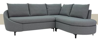 China gray fabric Curved Modern Sectional Sofa lounges for small spaces for sale
