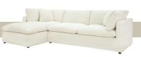 Quality White Modern Sectional Sofa Furniture Fabric Sponge Cloud Couch OEM for sale