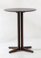 Quality Slim Circular Pedestal Side Table Furniture Counter Height For Pub Bar for sale