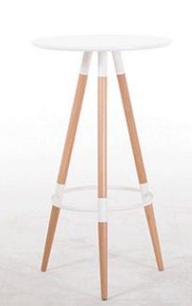 China Round Counter Bar Height Side Table Furniture With Beechwood Legs for sale
