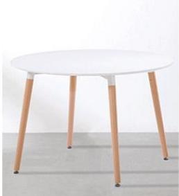 China White Round Wood Accent Side Table For Living Room ODM for sale
