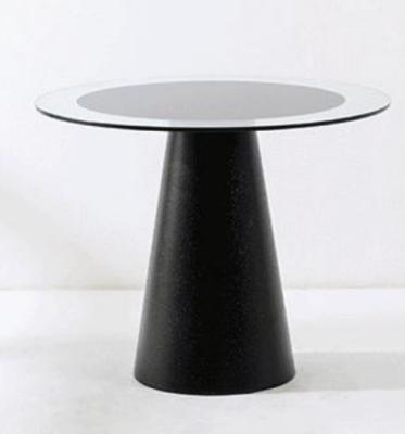 China Black Frustum Side Table Furniture Small Nightstand Weather Resistance Customizable for sale