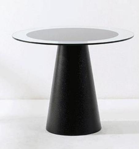 Quality Black Frustum Side Table Furniture Small Nightstand Weather Resistance Customizable for sale