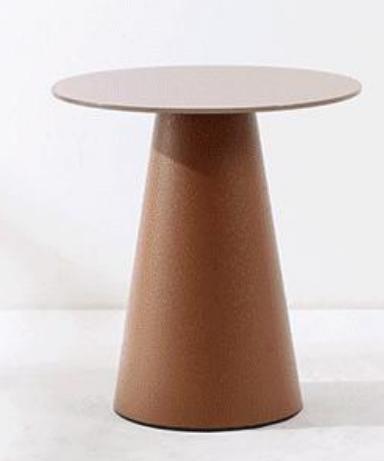 Quality Contemporary Brown Frustum Bedroom Nightstands Cone Round Side Table for sale