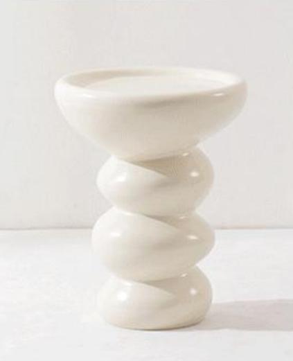 Quality Plastic Wood Threaded Rod Side Table Furniture White For Family Hotel for sale