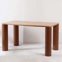Quality Modern Solid Dark Oak Wood Dining Room Table Square 120cm ODM for sale