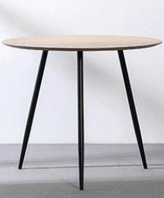 China Outdoor Brown Round Bar Height Kitchen Table 100cm Round Dining Table for sale