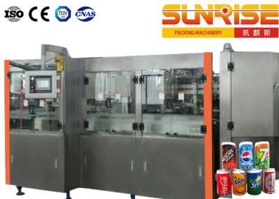 China Juice Aluminum Can Filling Machine , SUNRISE Soft Drink Production Line for sale