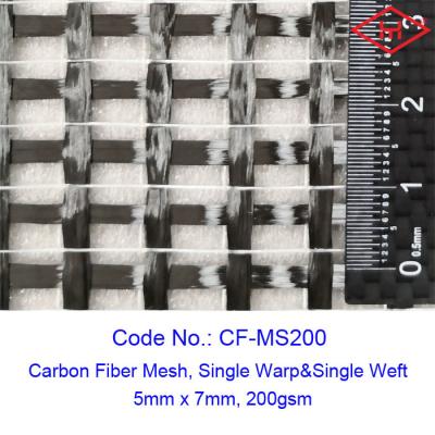 Cina Tessuto unidirezionale Mesh Sustainable Concrete For Structure della fibra del carbonio in vendita