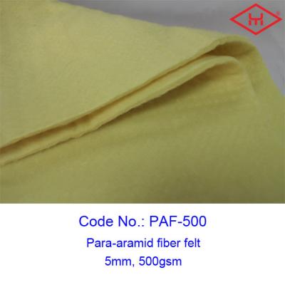 Cina 5 mm di spessore Rulli di feltro di fibre industriali para-aramidiche 500 gm in vendita