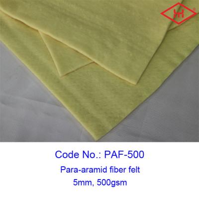 Cina 5 mm di spessore Rulli di feltro di fibre industriali para-aramidiche 500 gm in vendita