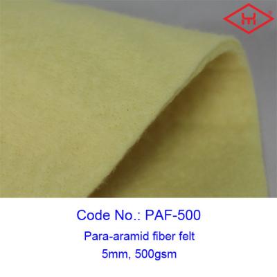 Cina 5 mm di spessore Rulli di feltro di fibre industriali para-aramidiche 500 gm in vendita