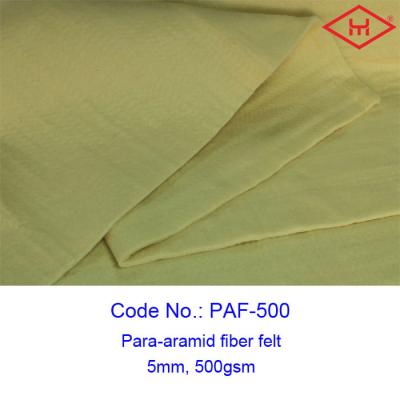 Cina 5 mm di spessore Rulli di feltro di fibre industriali para-aramidiche 500 gm in vendita